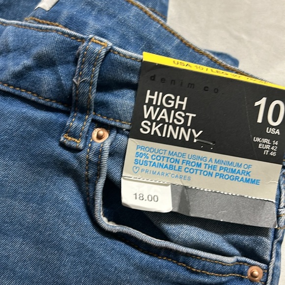 Primark | Pants & Jumpsuits | Primark Womens High Waist Skinny Jeans 3 ...